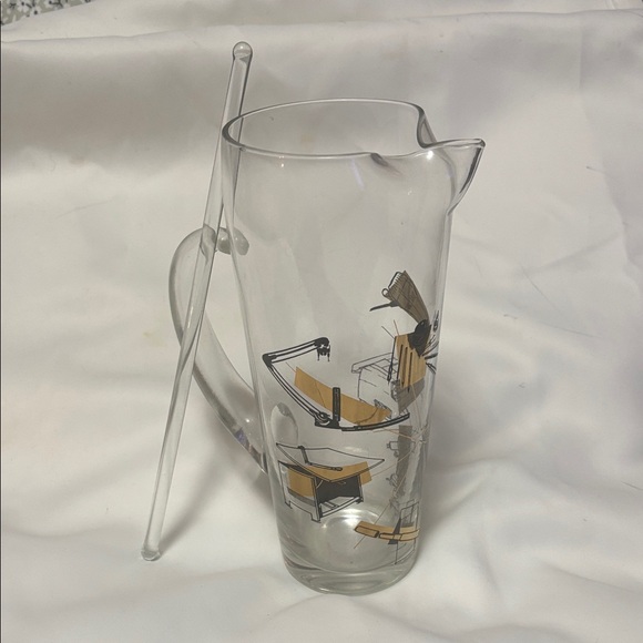 Dining | Vintage Elegant Glass Pitcher With Stirrer | Poshmark